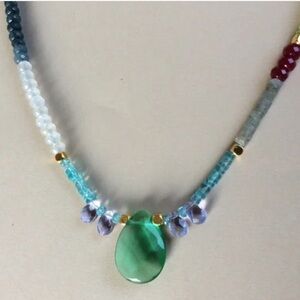 Hand Crafted | Jewelry | New Sundance Charm Gemstone Necklace | Poshmark